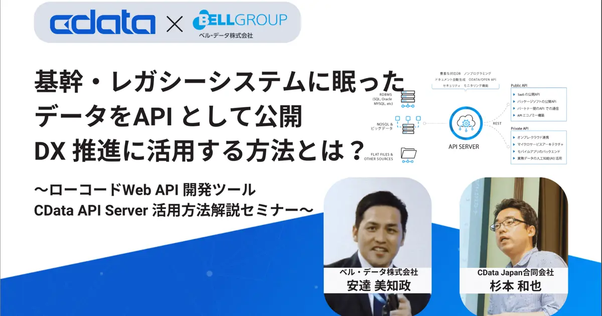 基幹・レガシーシステムに眠ったデータをAPI として公開、DX 推進に活用する方法とは？