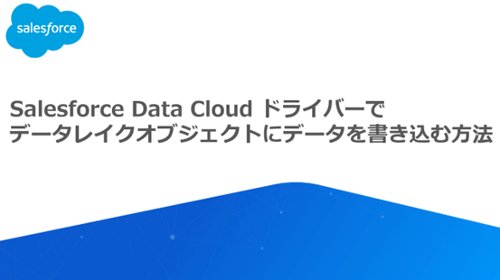 Salesforce Data Cloudドライバーでデータレイクオブジェクトにデータを書き込む方法
