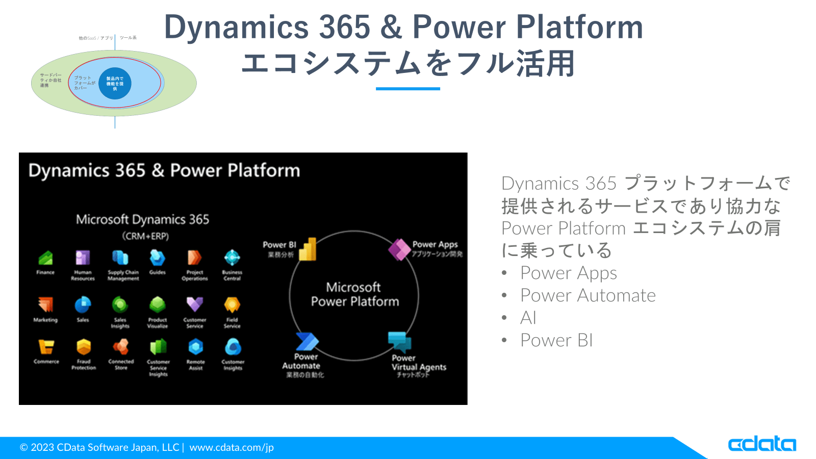 Dynamics 365 ベースのTechnosoft Automotive のデータ連携の強みとCData の利用シナリオ