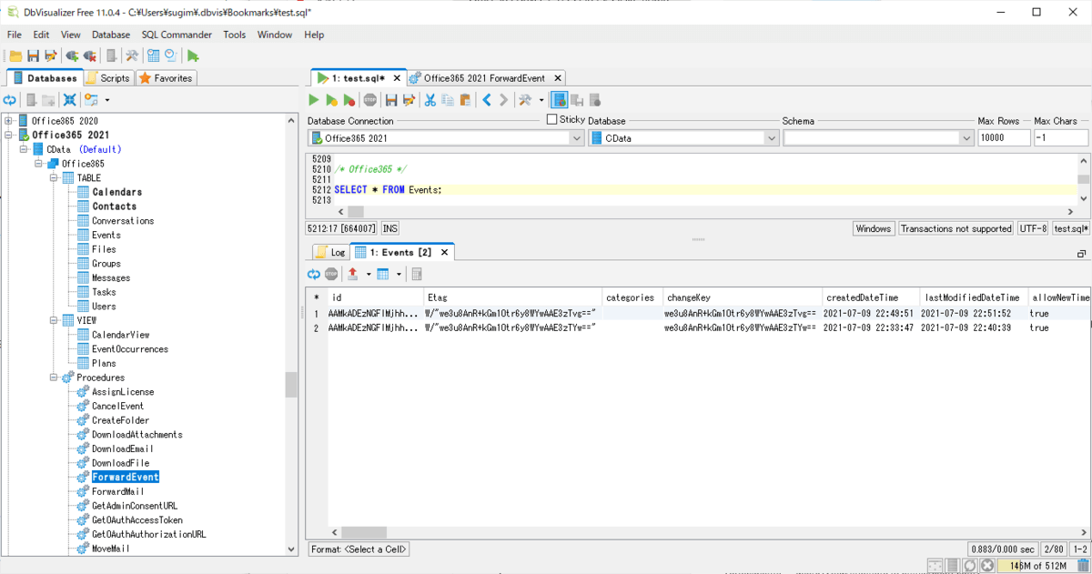 CData Office365 Driver でイベントのキャンセルと転送の機能をサポート