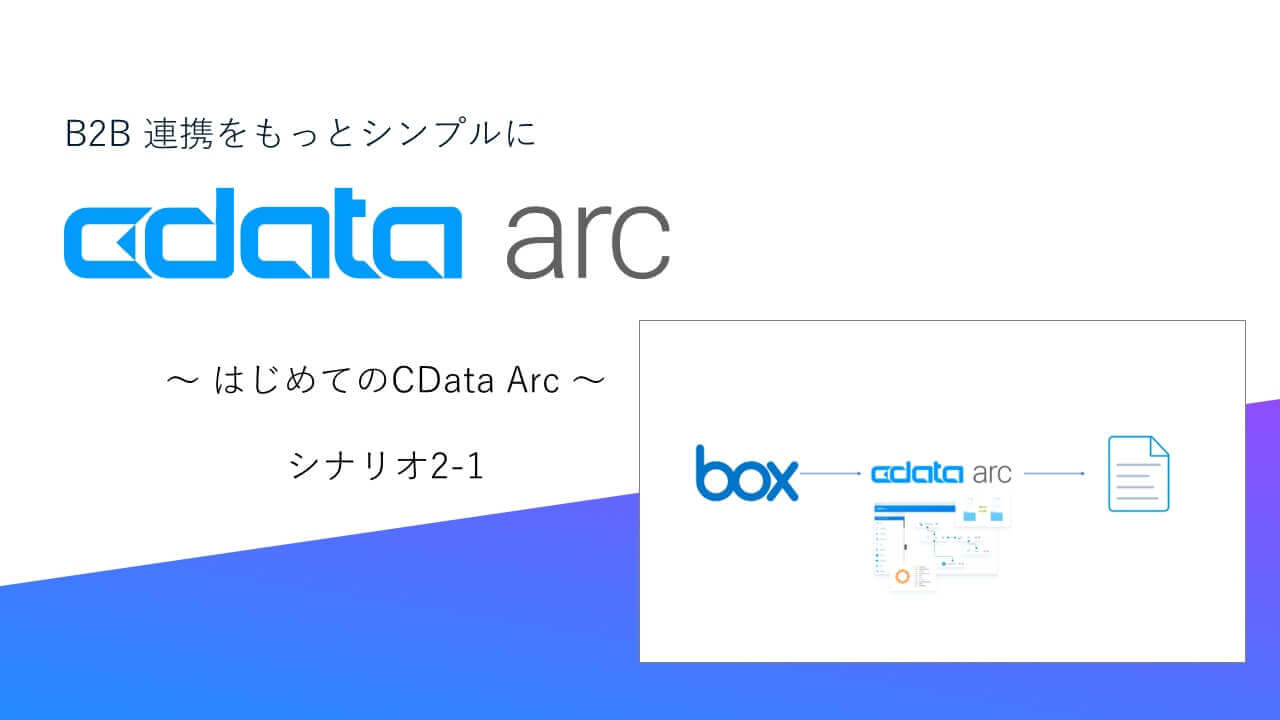 CData Arc ハンズオンテキスト（シナリオ2-1）