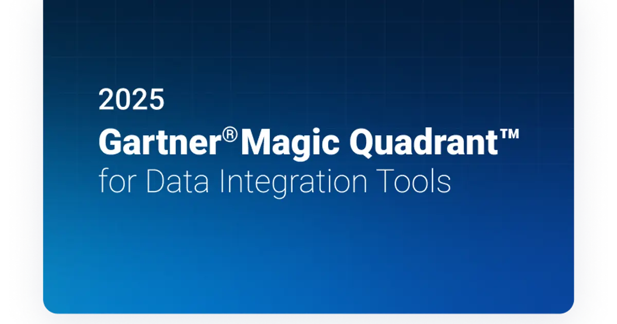 CData Recognized in the 2025 Gartner® Magic Quadrant™