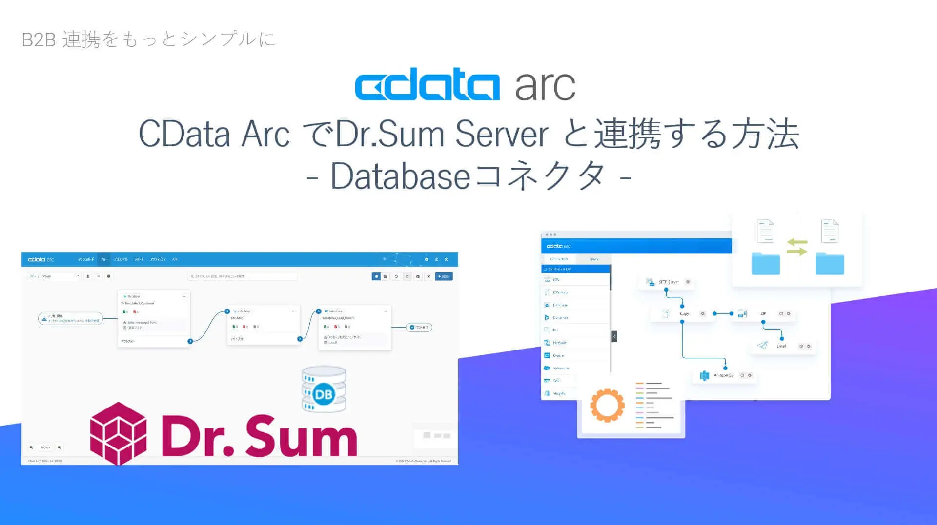 CData Arc でDr.Sum Server と連携する方法（Database コネクタ）