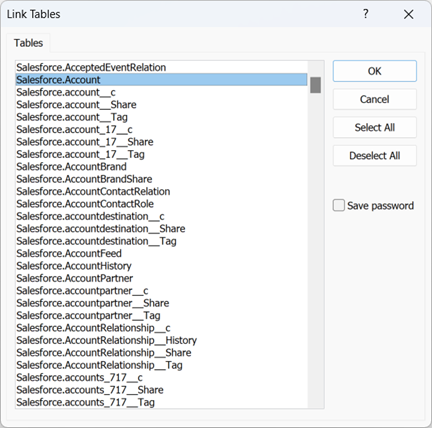 CData Replaces Salesforce ODBC Connector in Access