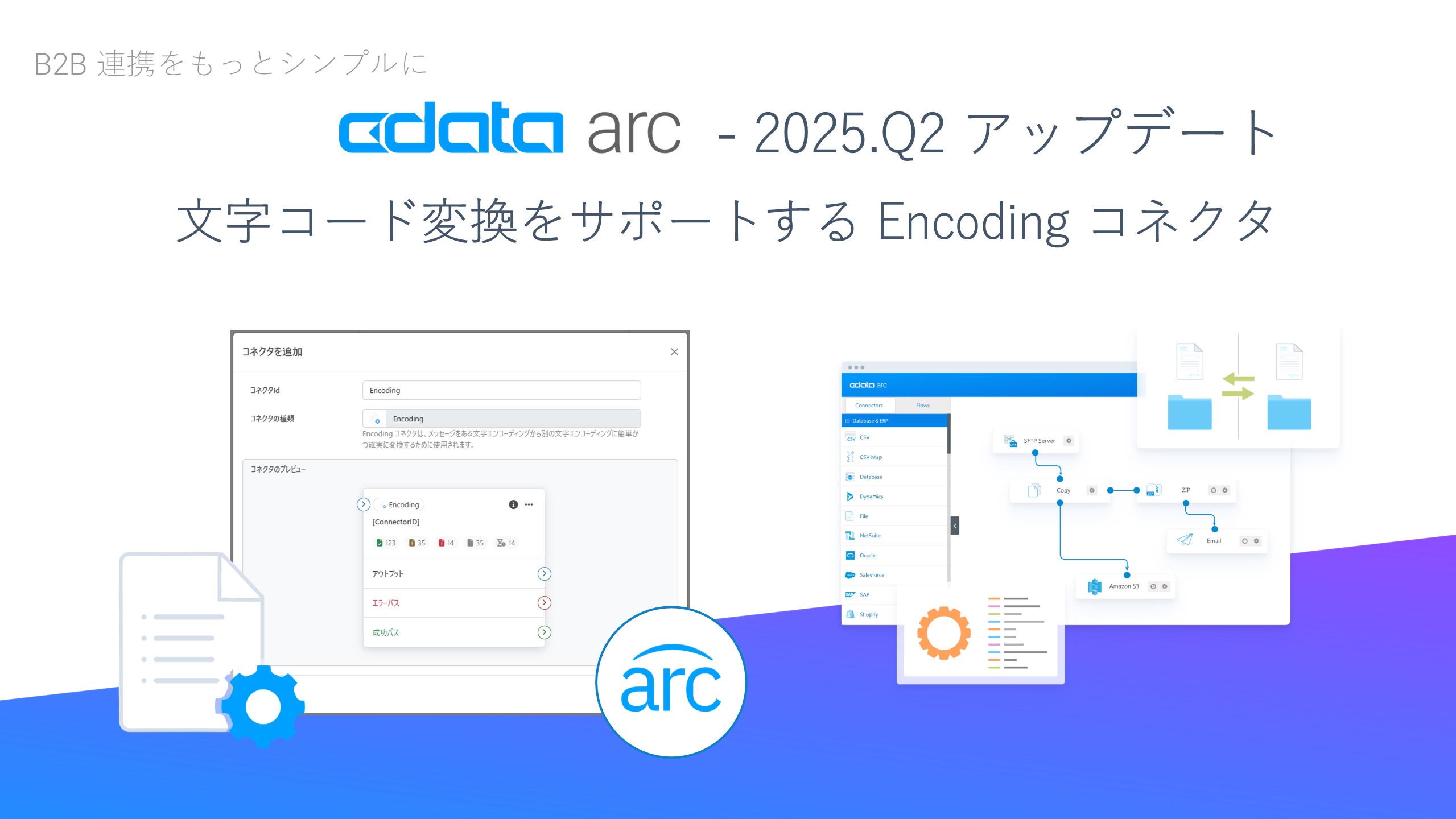 CData Arc - 文字コード変換をサポートするEncoding コネクタ