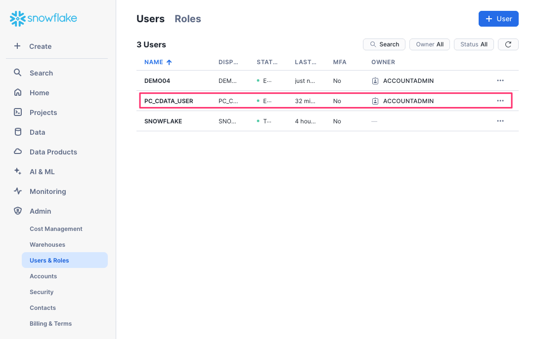 Snowflake Partner Connect でCData Connect AI を簡単セットアップ