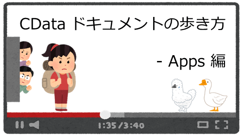 CData ドキュメントの歩き方 - Apps 編