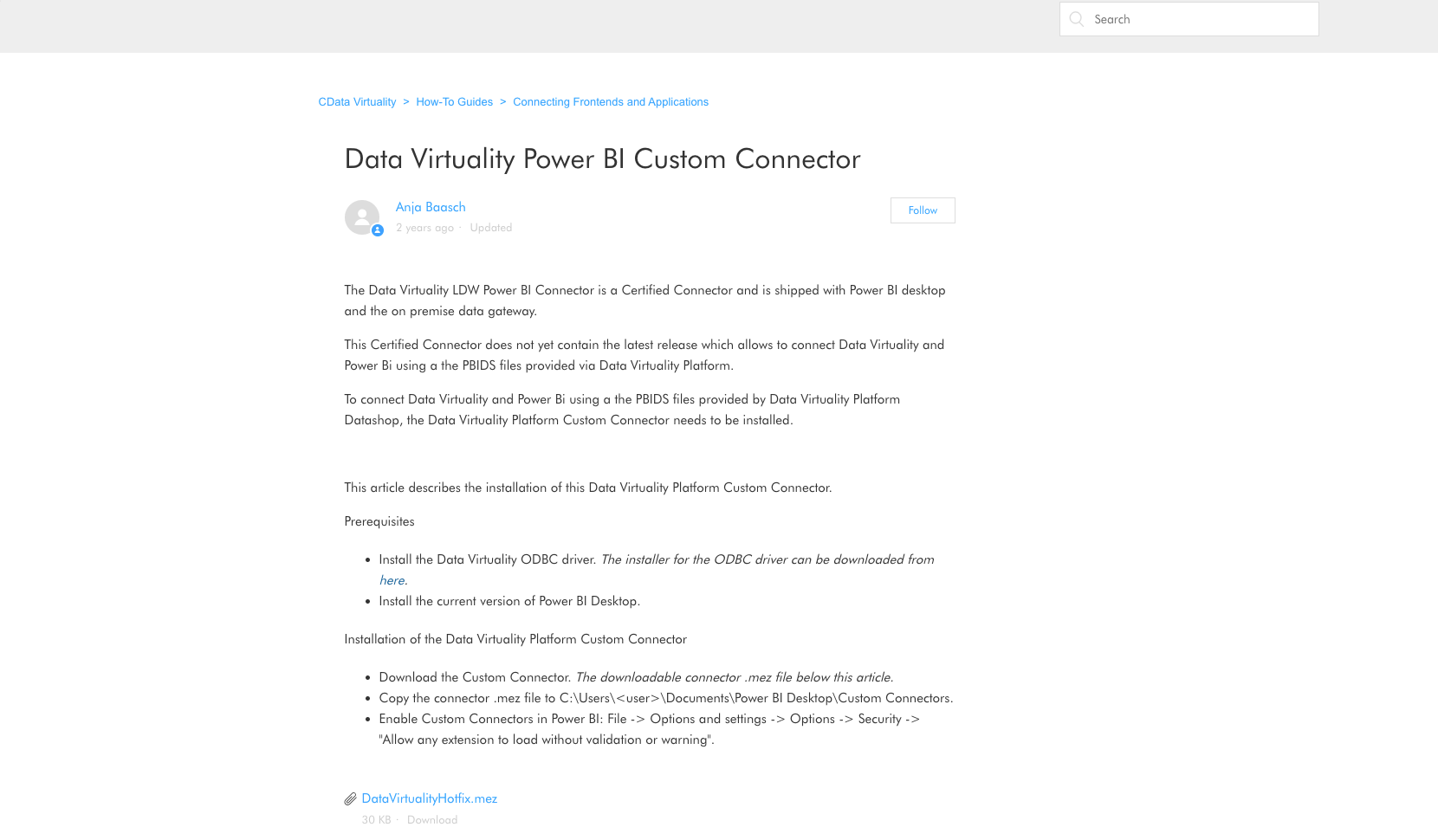 CData Virtuality - Power BI からの利用