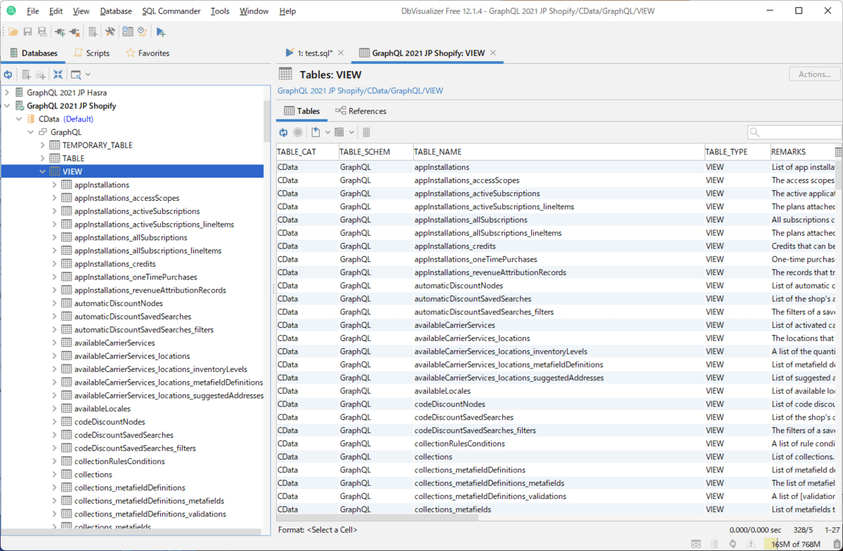 CData GraphQL Driver で Shopify Admin GraphQL APIに接続する方法