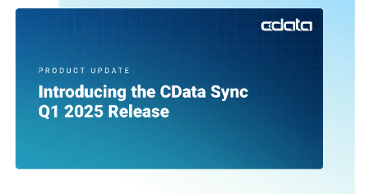 Workspaces Brings Data Control Center to CData Sync