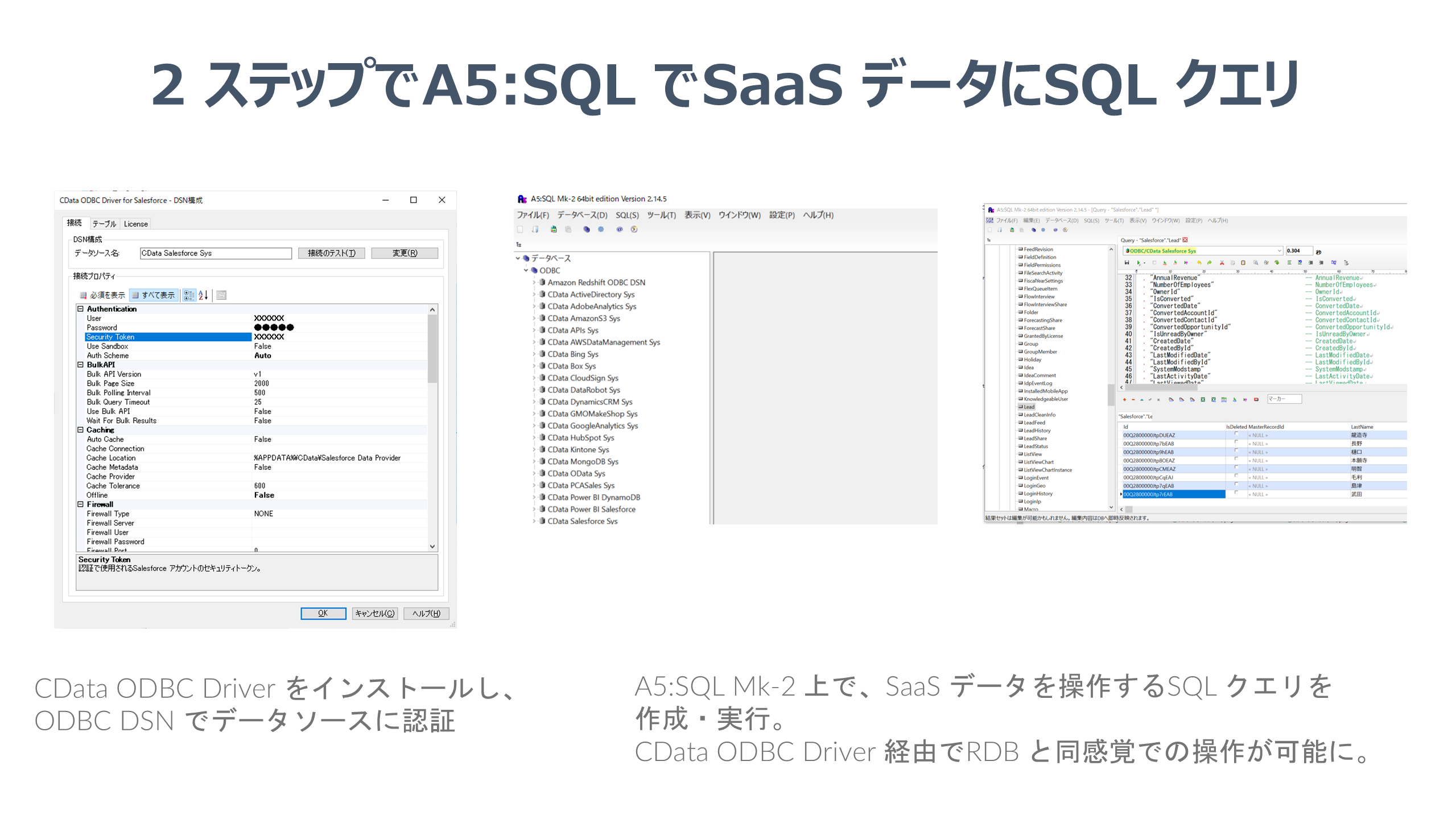 CData Software がSQL クエリツール『A5:SQL Mk-2』のプレミアムスポンサーに